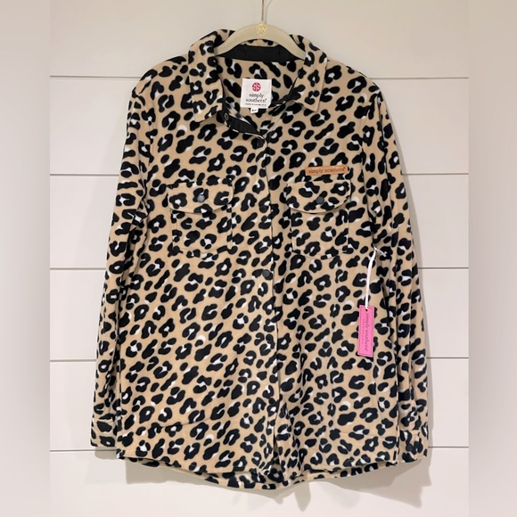 Simply Southern | Jackets & Coats | New Simply Southern Leopard Shacket ...